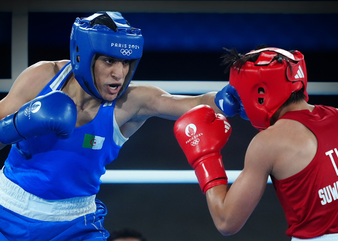 Jetzt darf er um Gold boxen: Imane Khelif zerlegt tapfere Thai mit ...