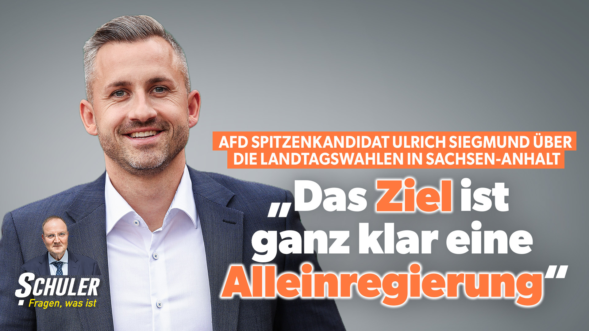 AfD-Spitzenkandidat Ulrich Siegmund: „Das Ziel ist ganz klar ...